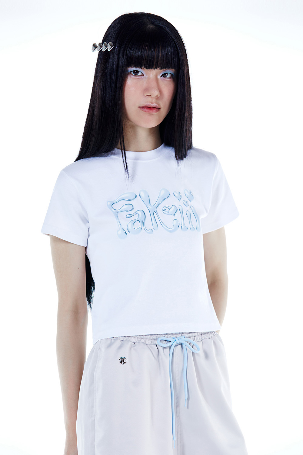 Fakiii Glossy Balloon T-Shirt_WHITE - HAGO(하고)