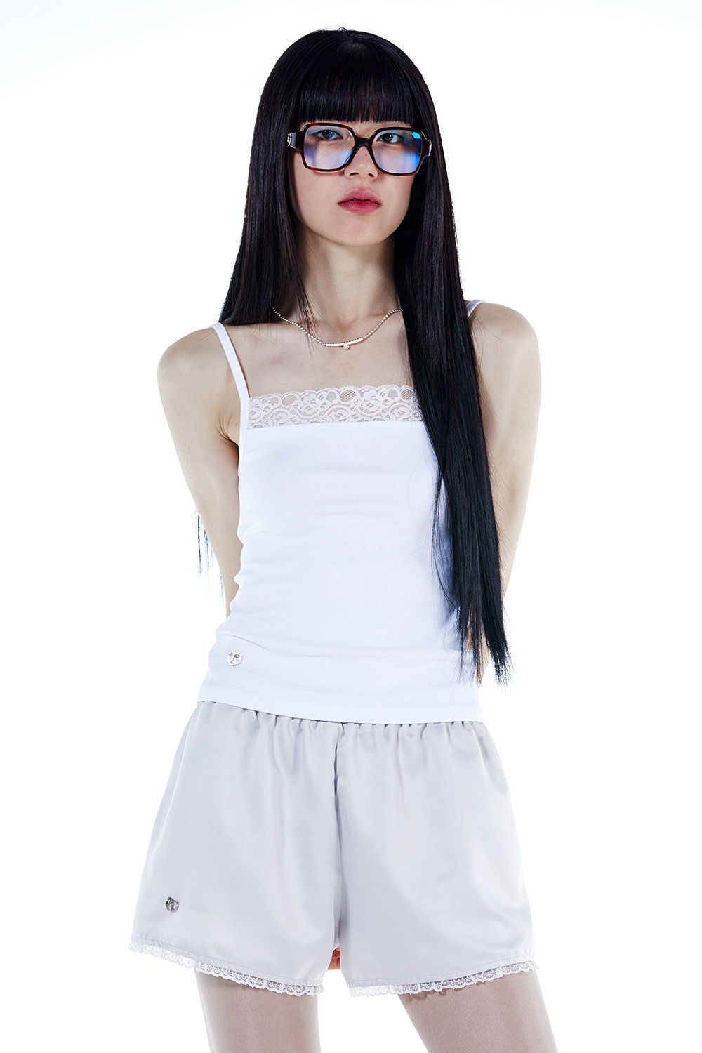 Fitting Lace Basic Sleeveless_WHITE - HAGO(하고)