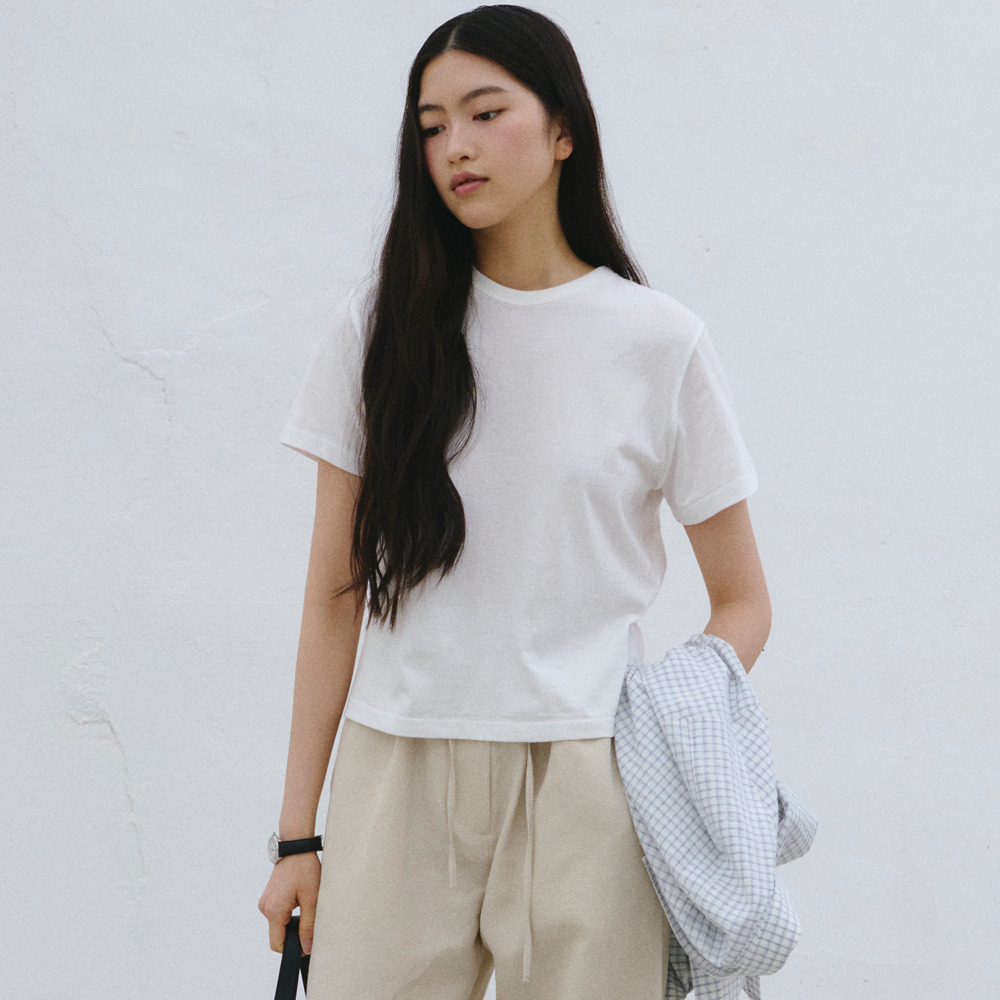 Classic Round Neck Tee_4color - 하고