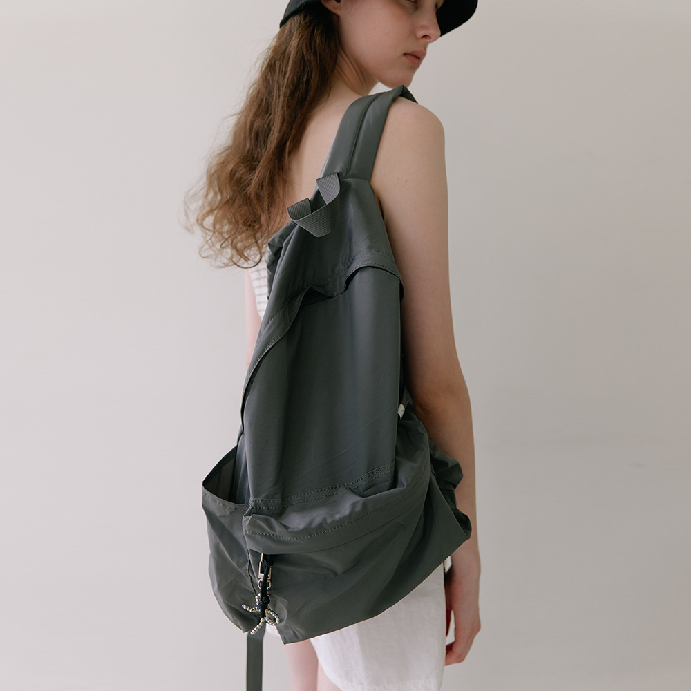 [키링증정] Big Pocket Backpack - Gray - HAGO(하고)