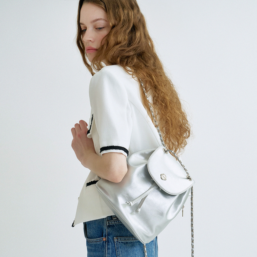 S Aurelia Chain Backpack_2colors - 하고(HAGO)