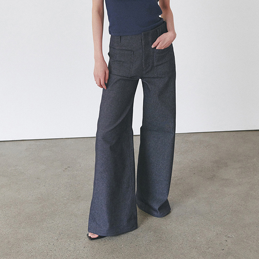 [2nd Restock] [ESSENTIAL] SEMI WIDE DENIM TROUSERS - INDIGO - 하고(HAGO)