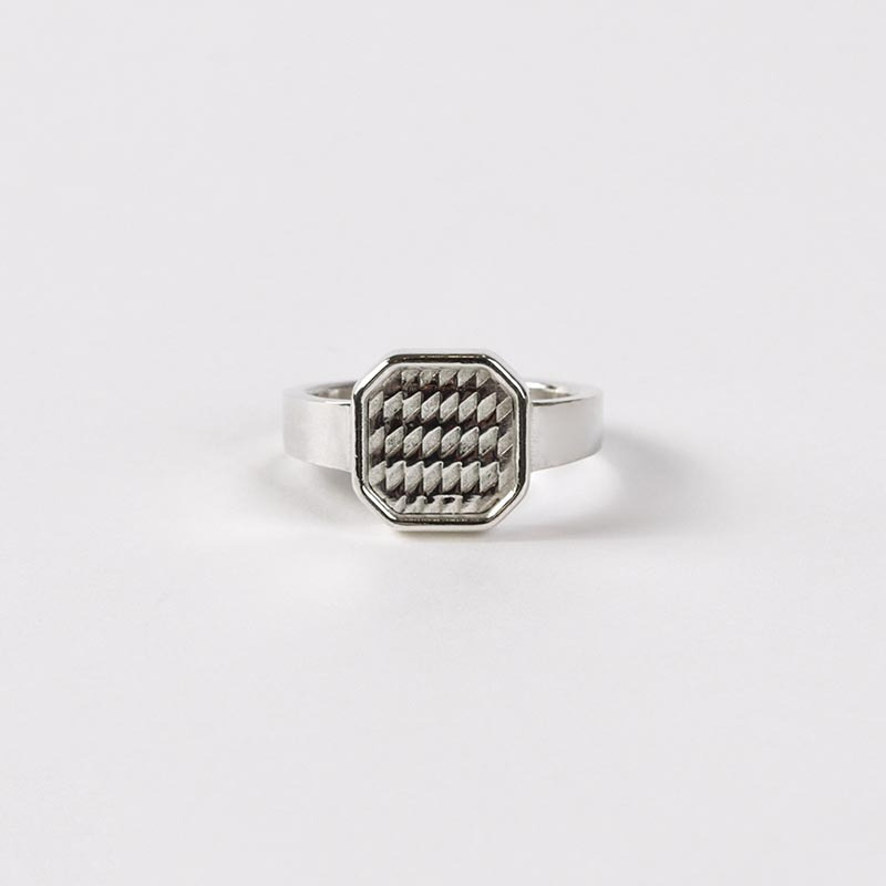 OCTAGON SYMBOL RING(WHITE) - HAGO(하고)
