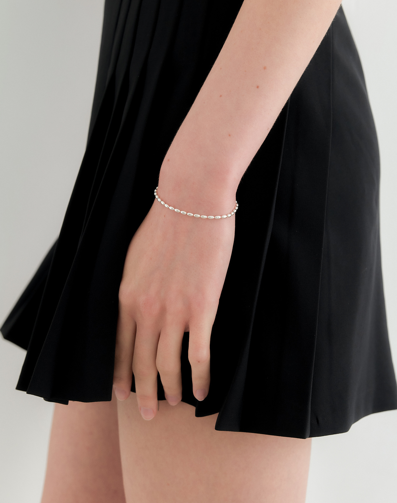 (SILVER 925) egg chain bracelet - 하고