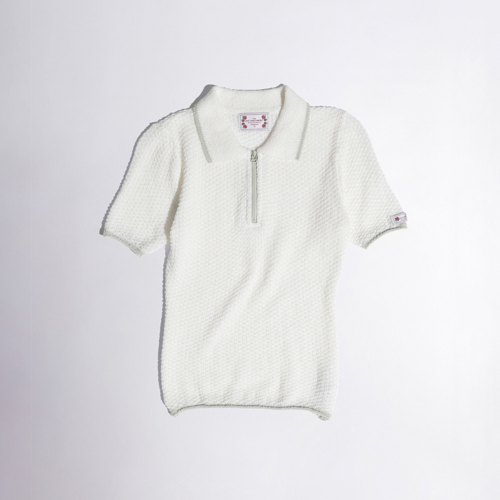 Geek Boucle Collared Top Ivory - 하고(HAGO)