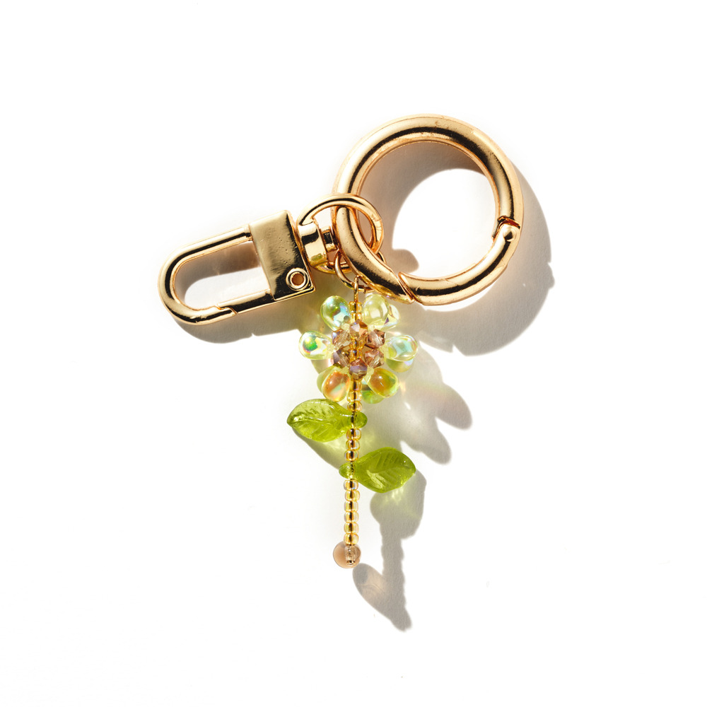 GREEN FLOWER KEY RING_GREEN - 하고