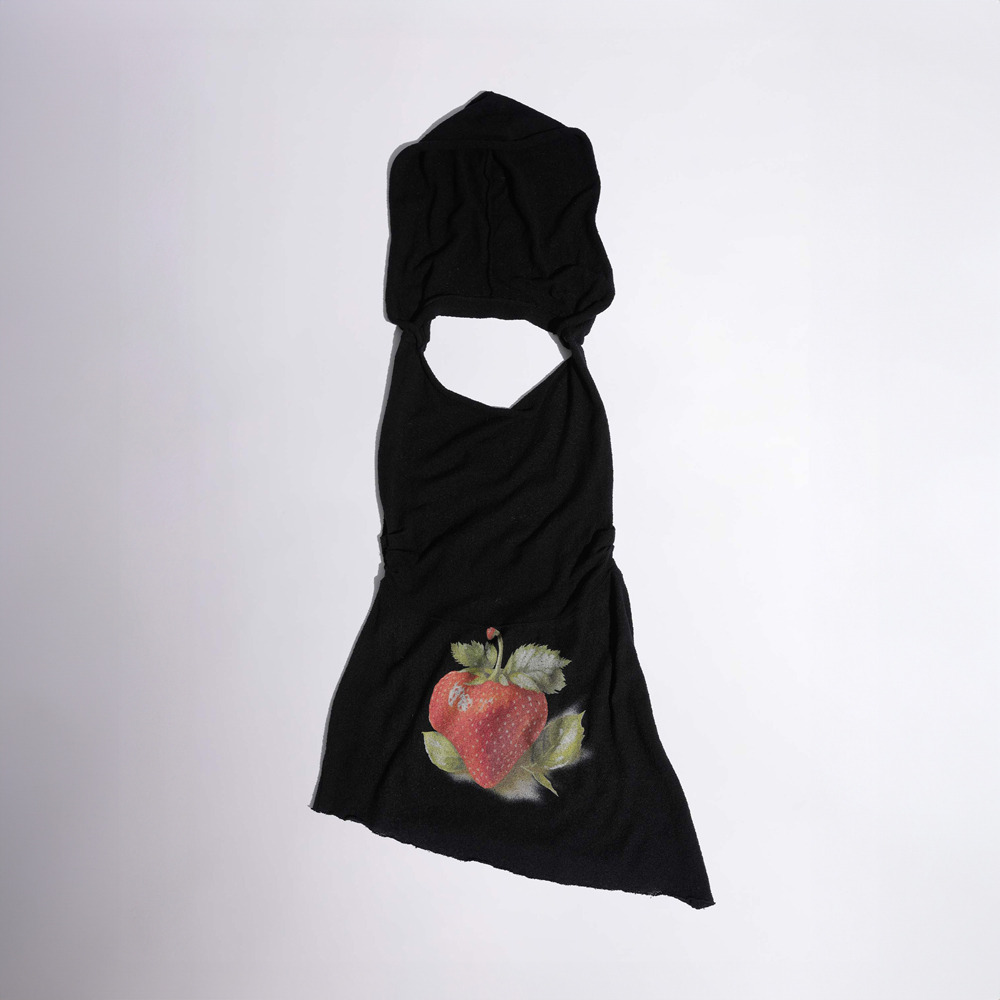 Boucle Hoodied Mini Dress Black - 하고