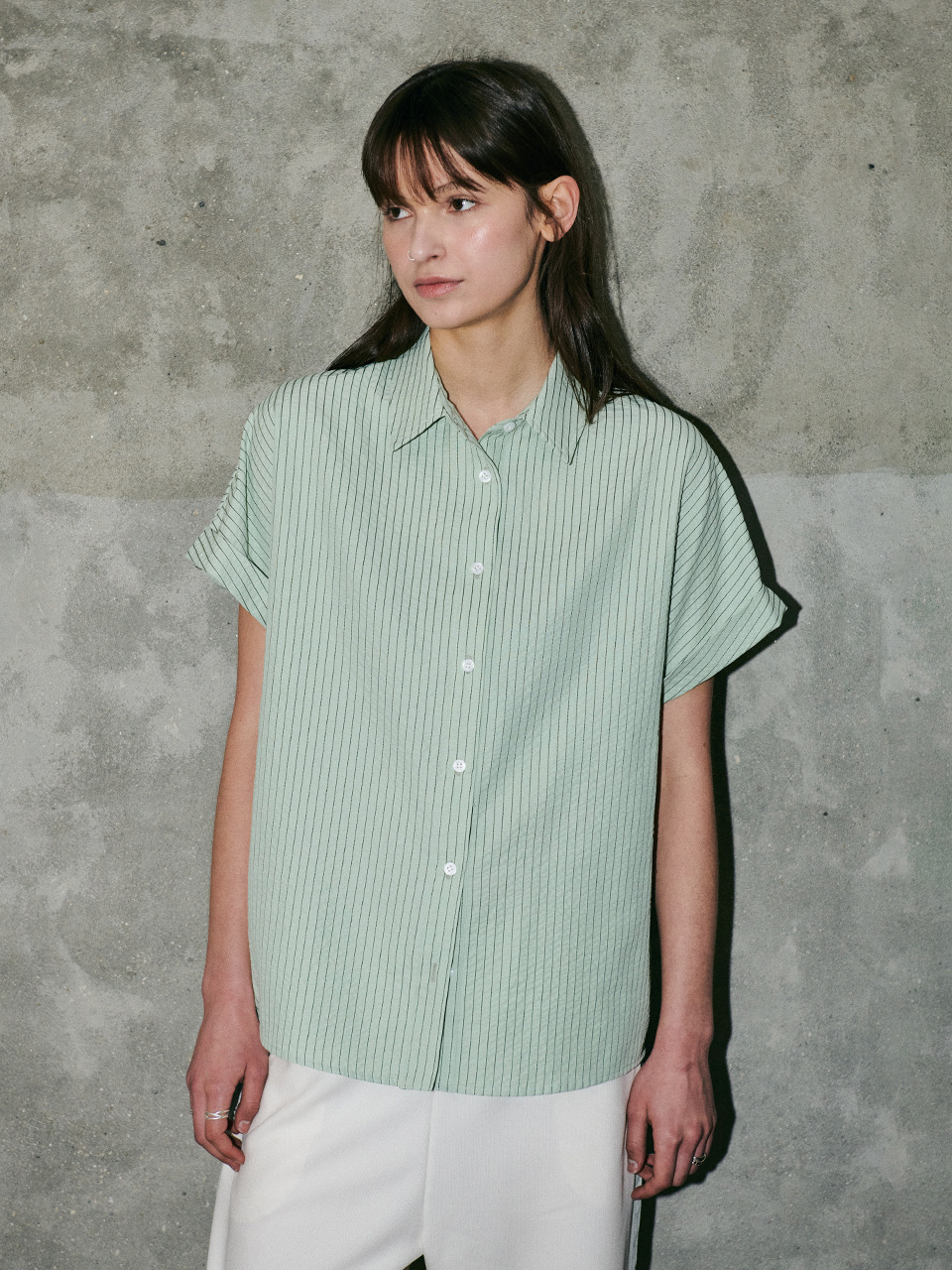 Cabra Sleeves Blouse Mint - HAGO(하고)