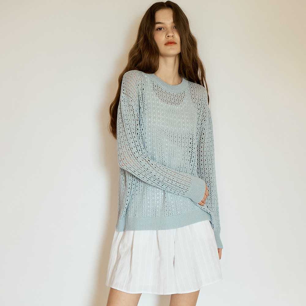 PUNCHING KNIT_SKY BLUE - HAGO(하고)