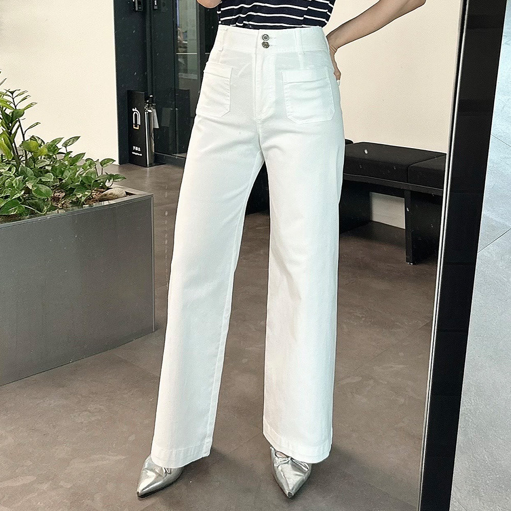 [24SS] Lautre White two button Denim pants - 하고(HAGO)