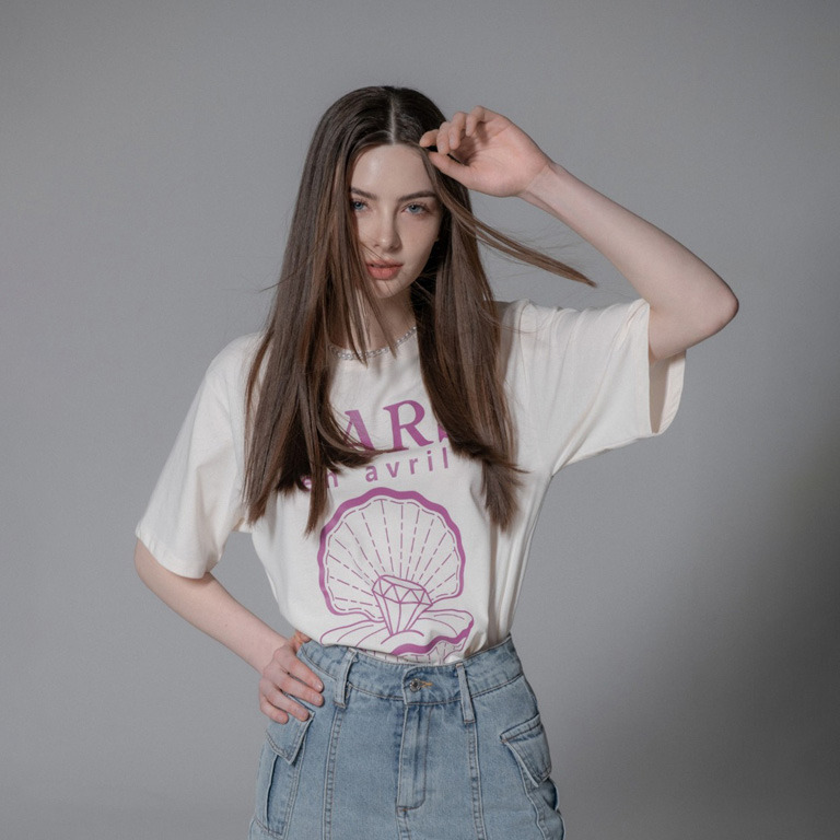 SEASHELL DIA TSHIRT-BUTTER PURPLE - HAGO(하고)