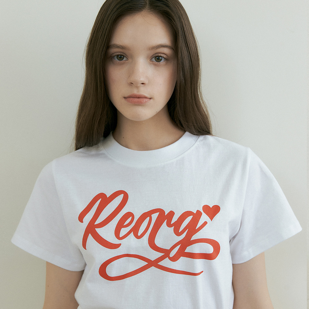 FRA LOGO RIBBON T-SHIRTS WHITE - HAGO(하고)