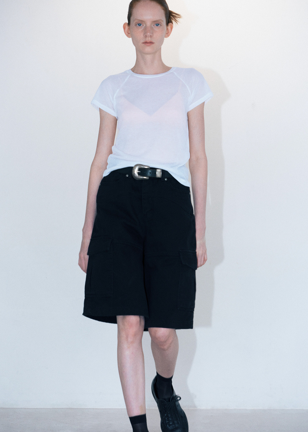 Like ribbed tee white - HAGO(하고)