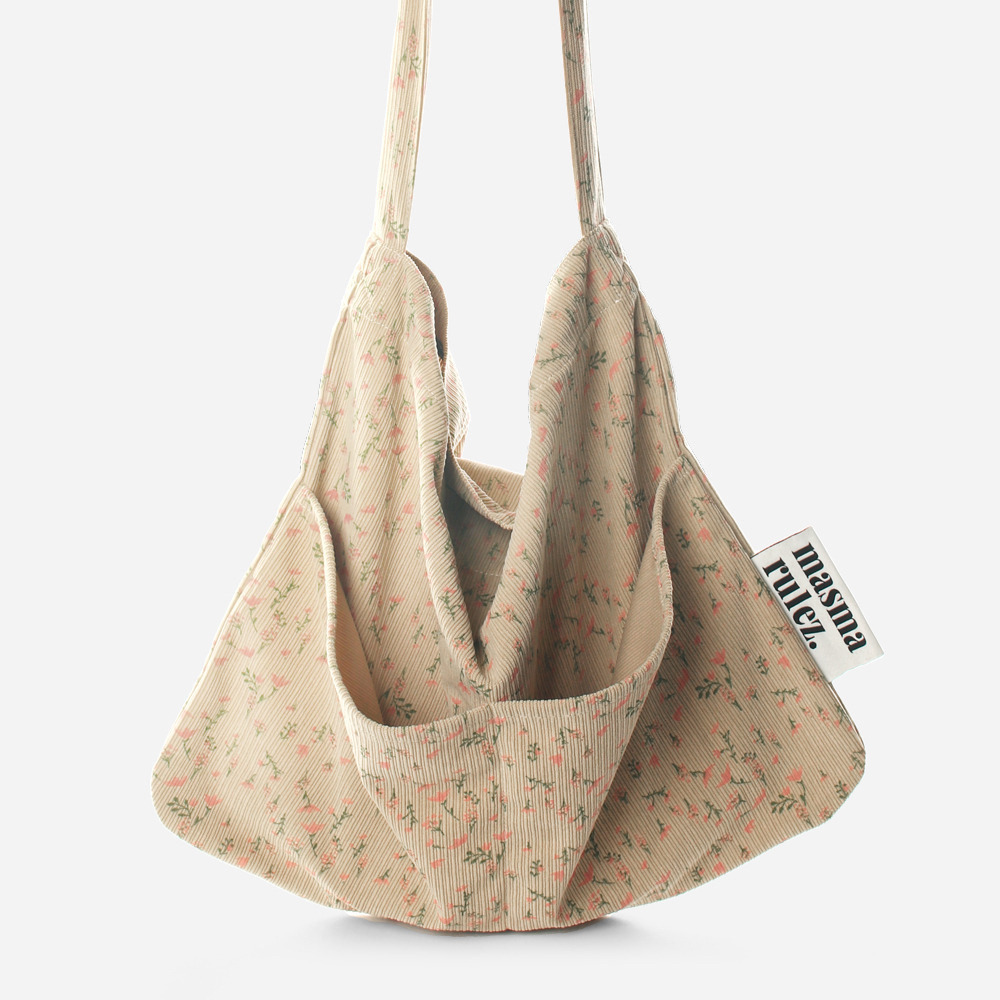 Rabbit eco bag_Cob pink flower - HAGO(하고)