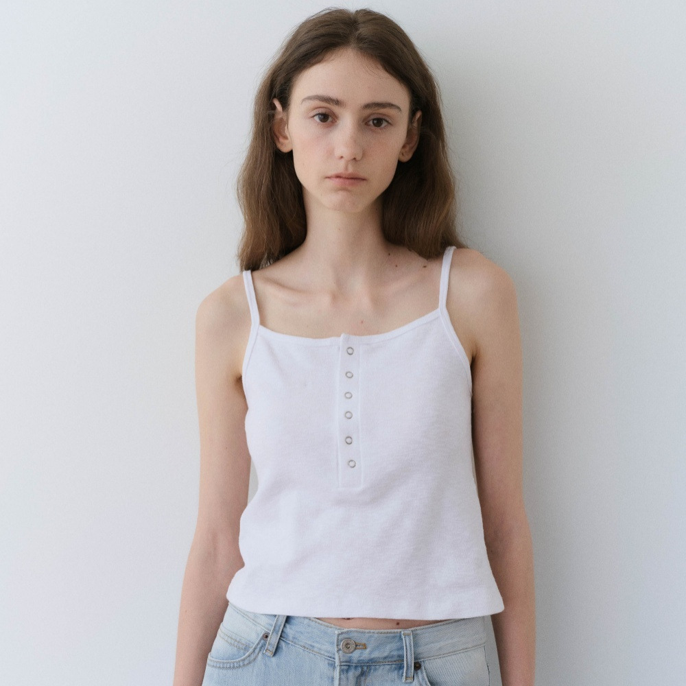 90s button top (white) - HAGO(하고)