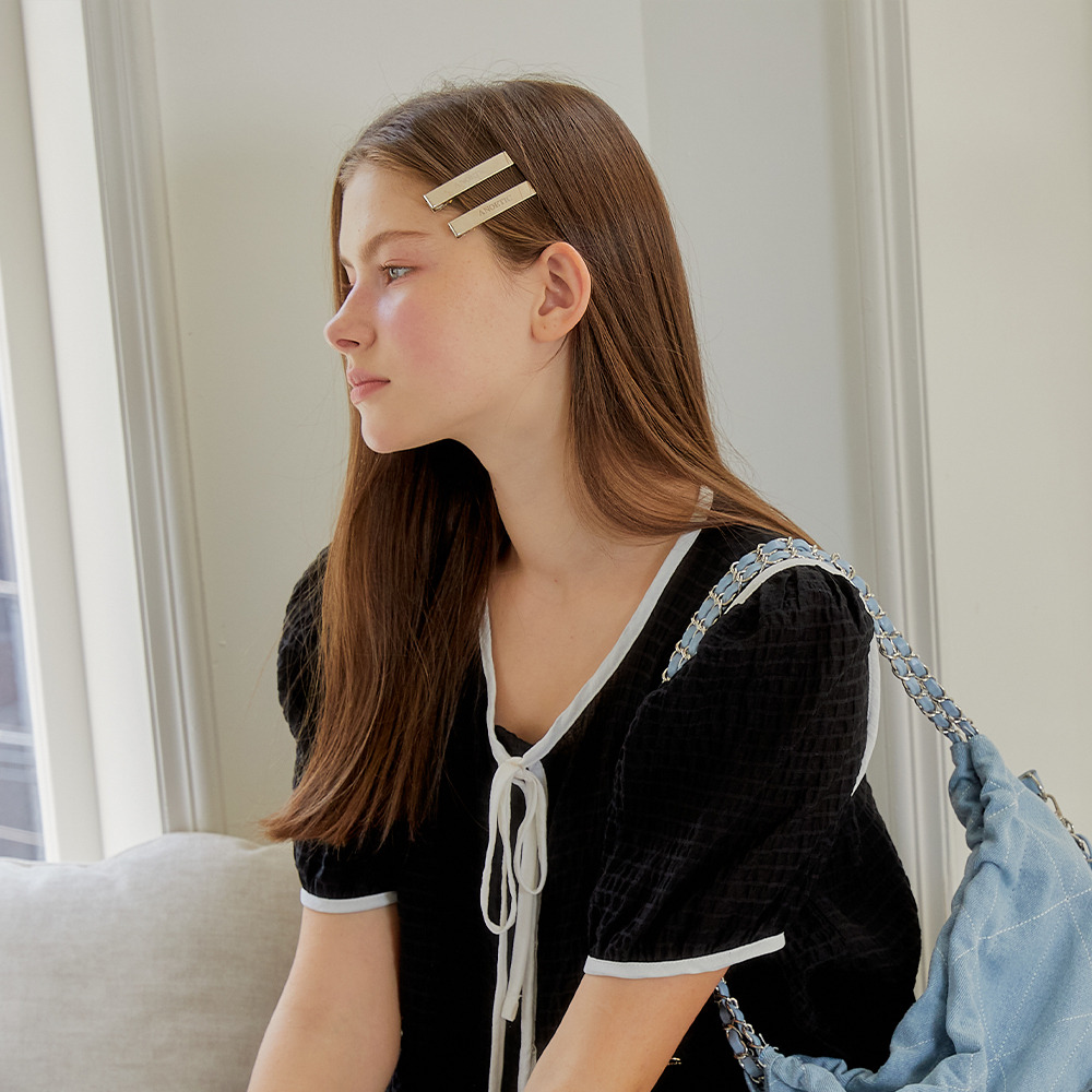 ANC RECTANGLE HAIRPIN_SILVER - HAGO(하고)