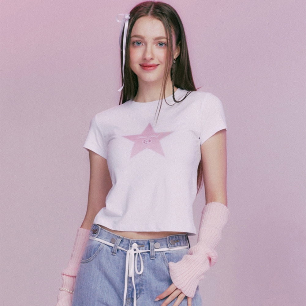 MF STAR SIGN TEE/WHITE - HAGO(하고)