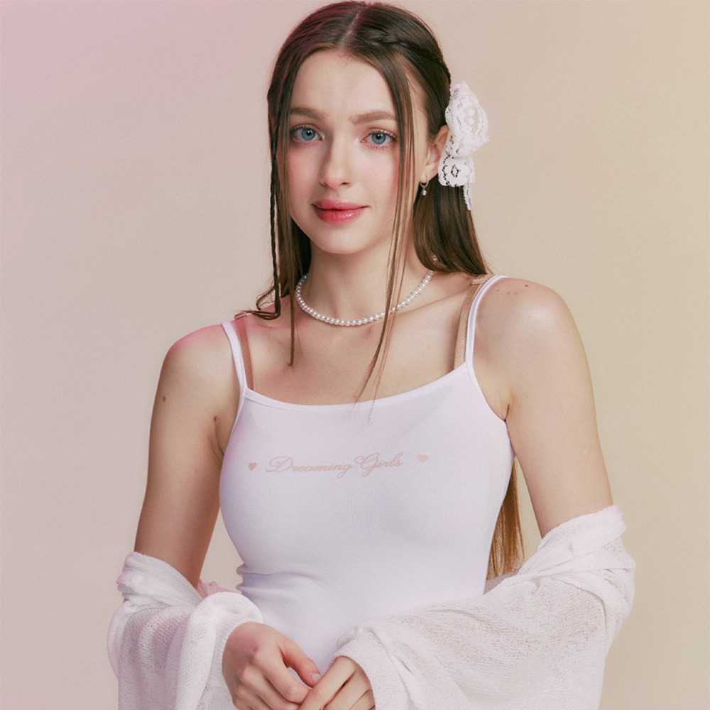 MF DREAMING GIRLS SLEEVELESS-WHITE - HAGO(하고)