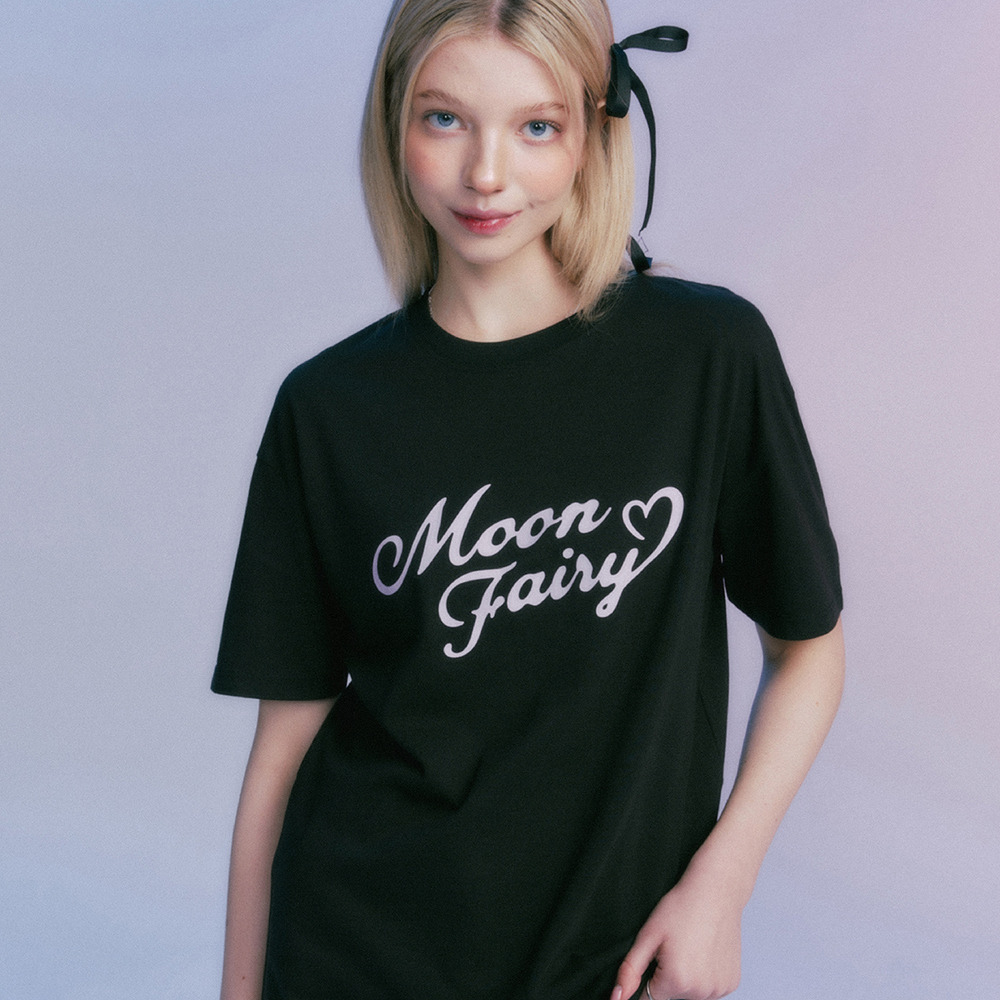 MF BASIC HEART LOGO TEE-BLACK - HAGO(하고)