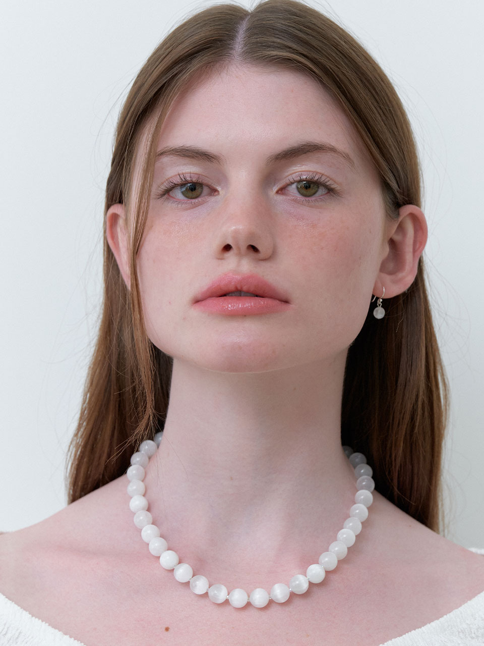 Pure Gem Necklace 10mm (L242MNK040) - HAGO(하고)