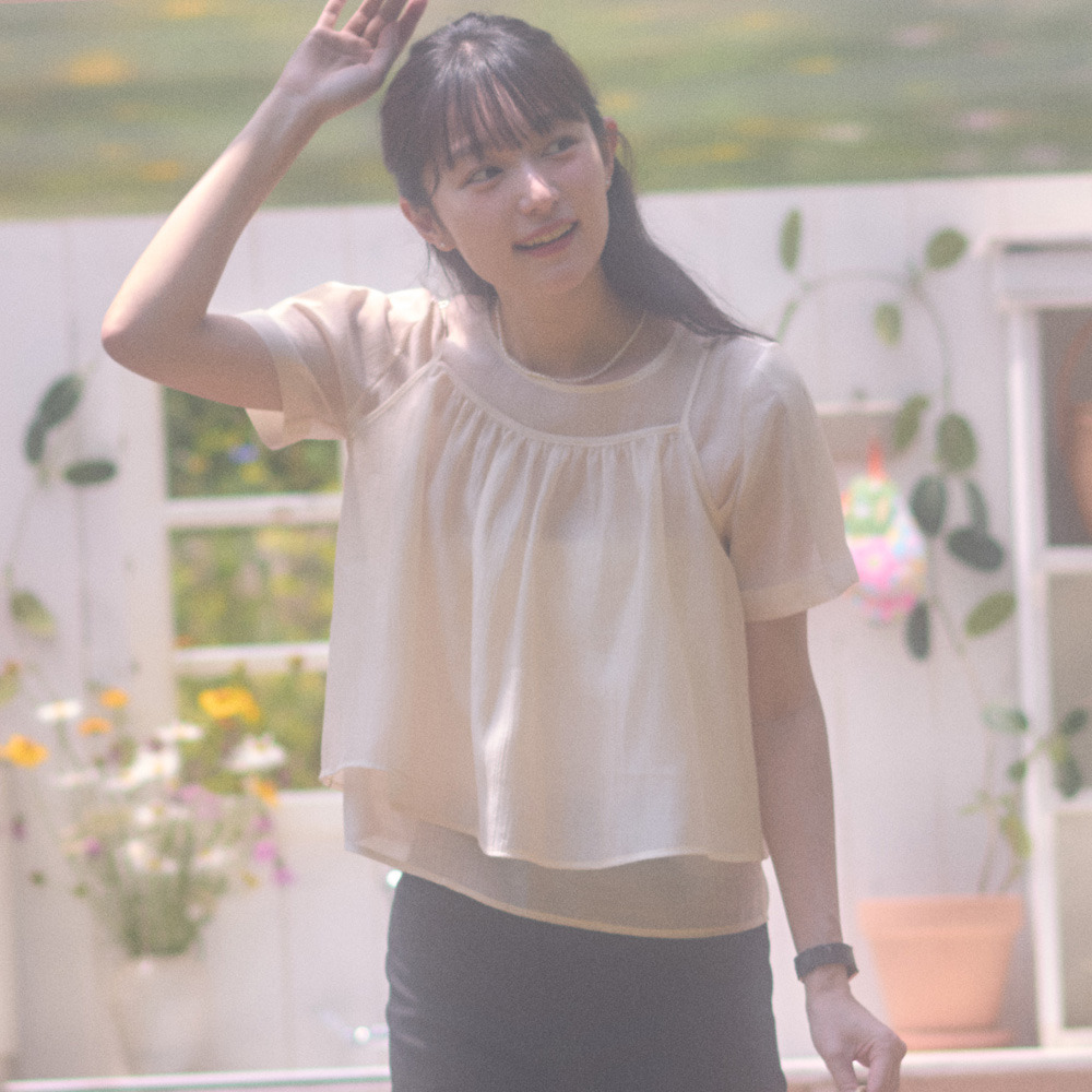 Silky Shirring Blouse Set_2color - HAGO(하고)