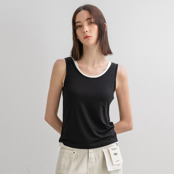 Basic Modal Sleeveless (Black) - 하고