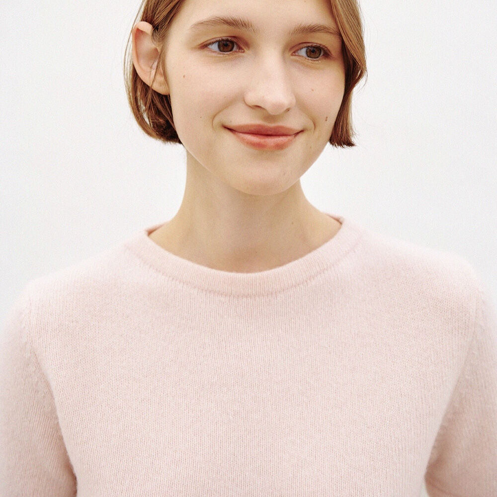 Joan Boat Neck Knit (Light Pink) - 하고(HAGO)