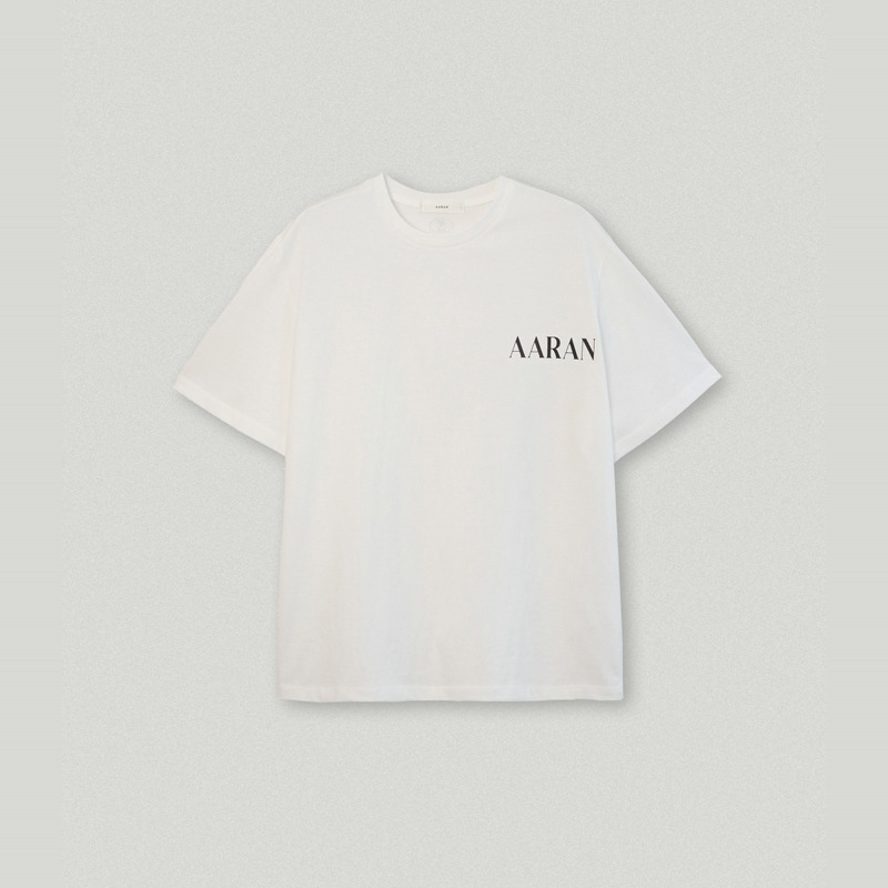 AARAN logo over t-shirt_ivory - HAGO(하고)