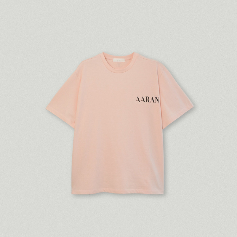 AARAN logo over t-shirt_pink - 하고