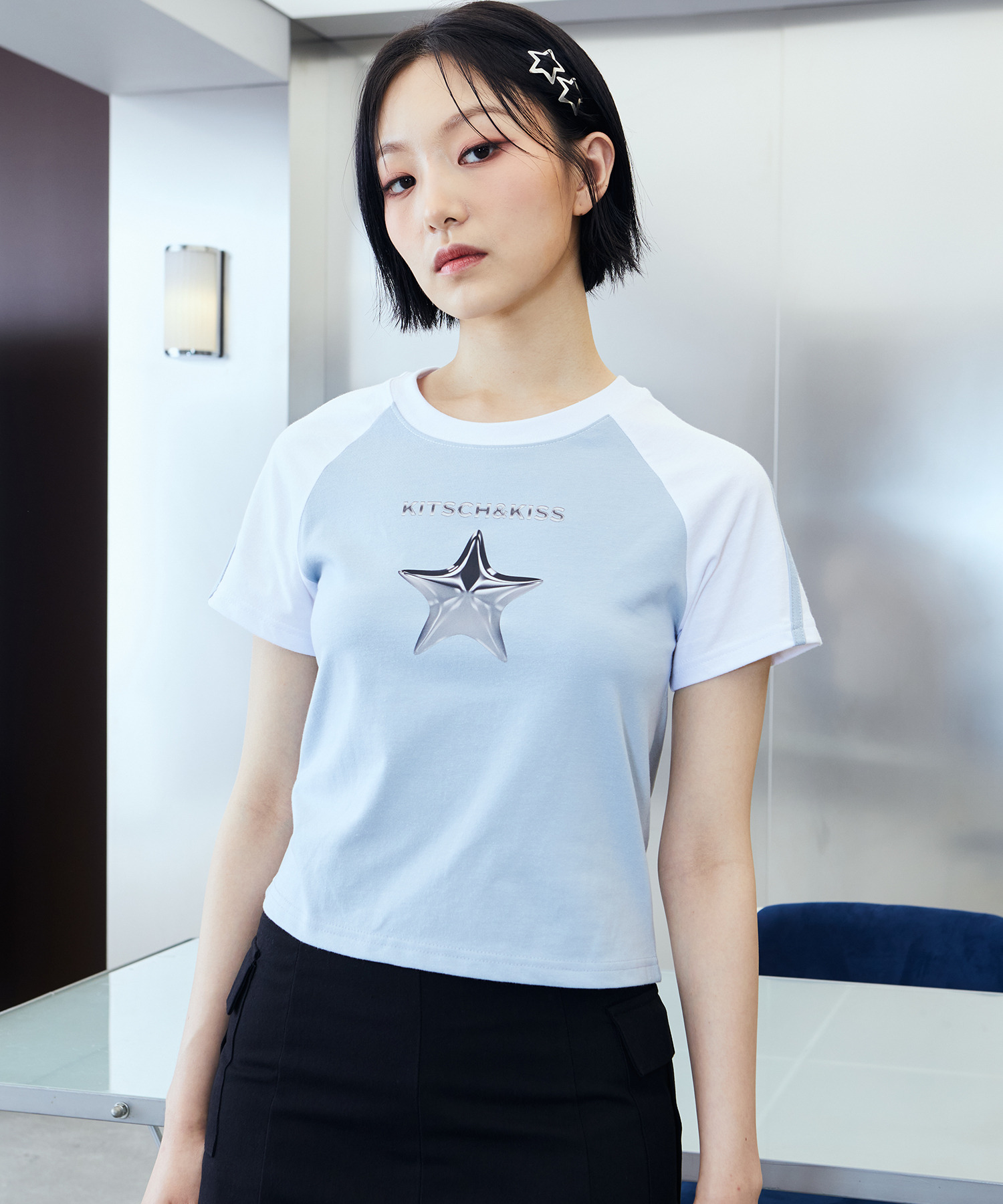 SILVER STAR 테이핑 나그랑 반팔(SKTKNK-042) - 하고