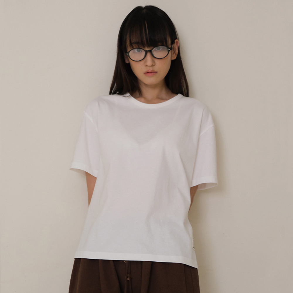 White Basic T-Shirt - HAGO(하고)