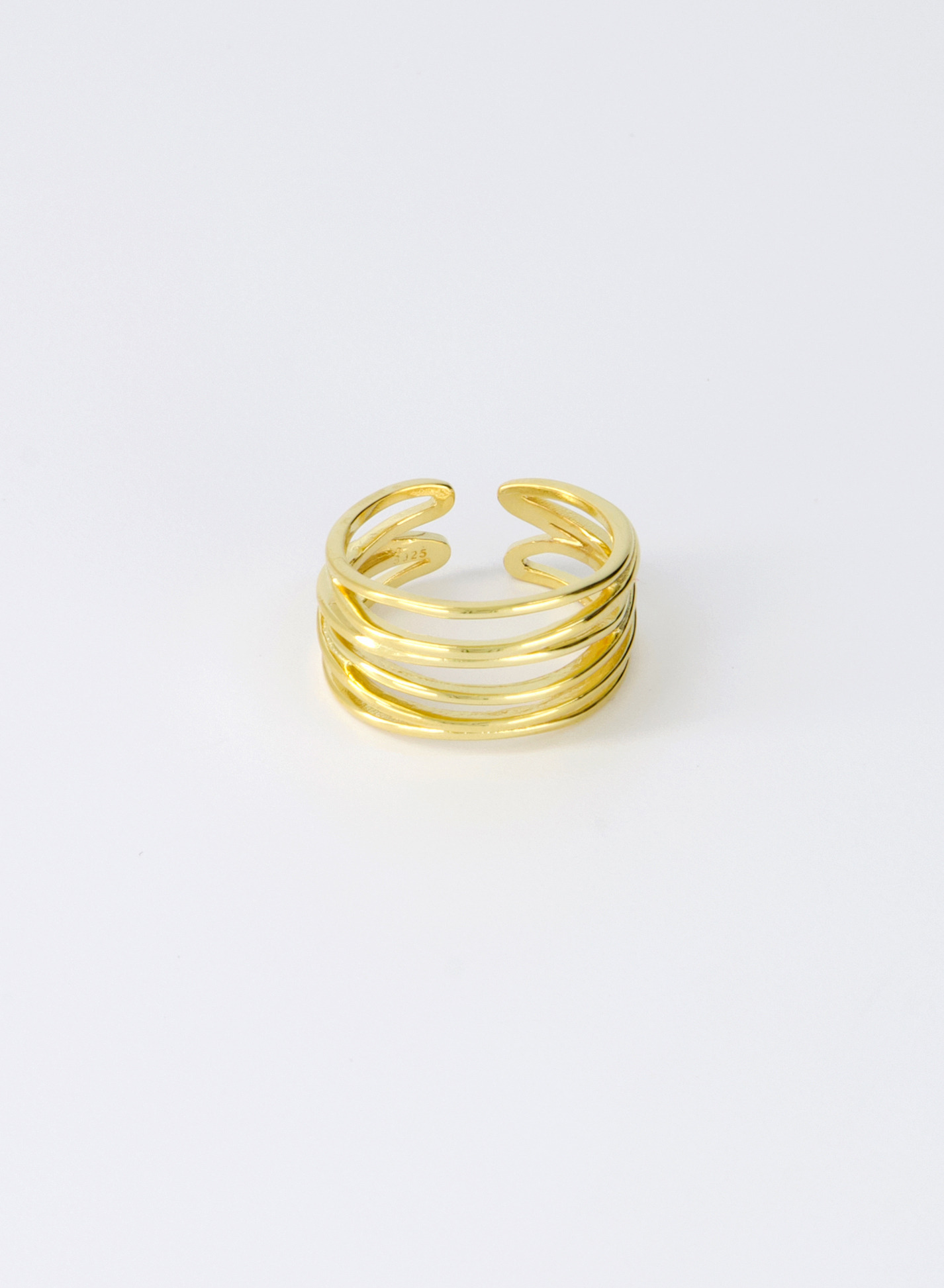 [단독20%][Silver925]PLEATED RING - (18k Gold Vermeil) - HAGO(하고)