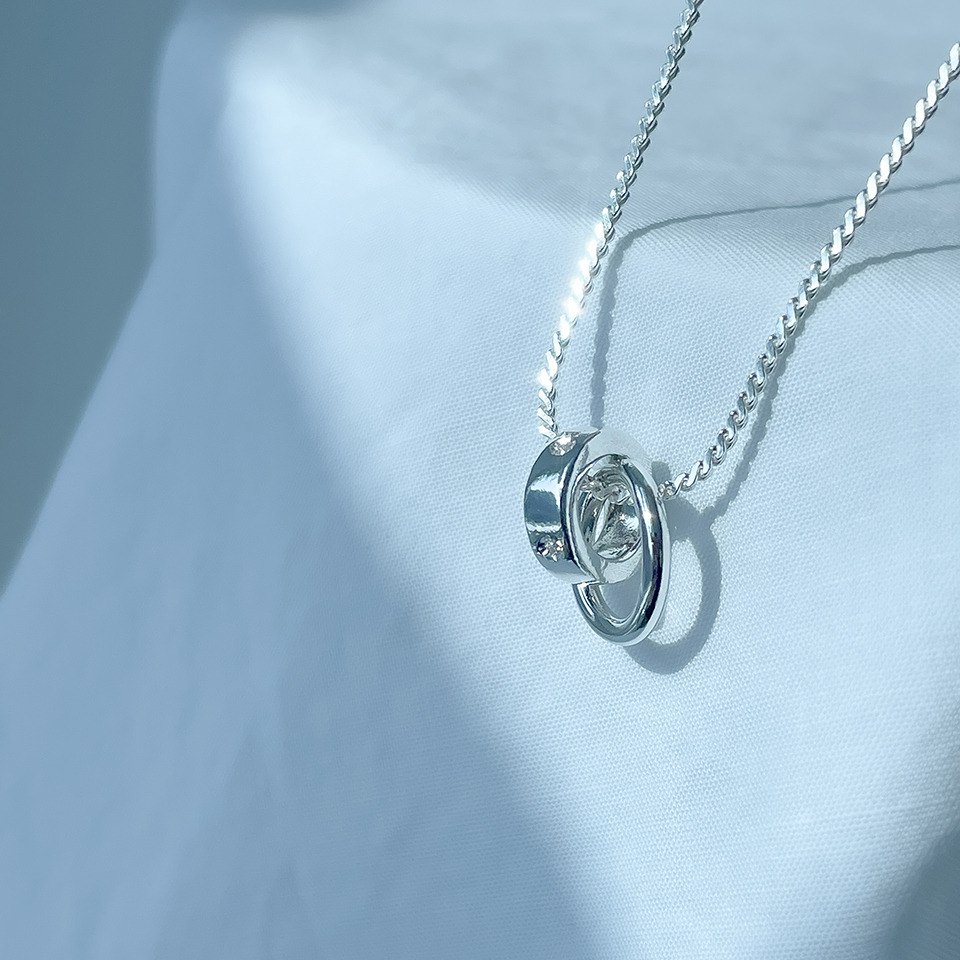 double ring necklce - HAGO(하고)