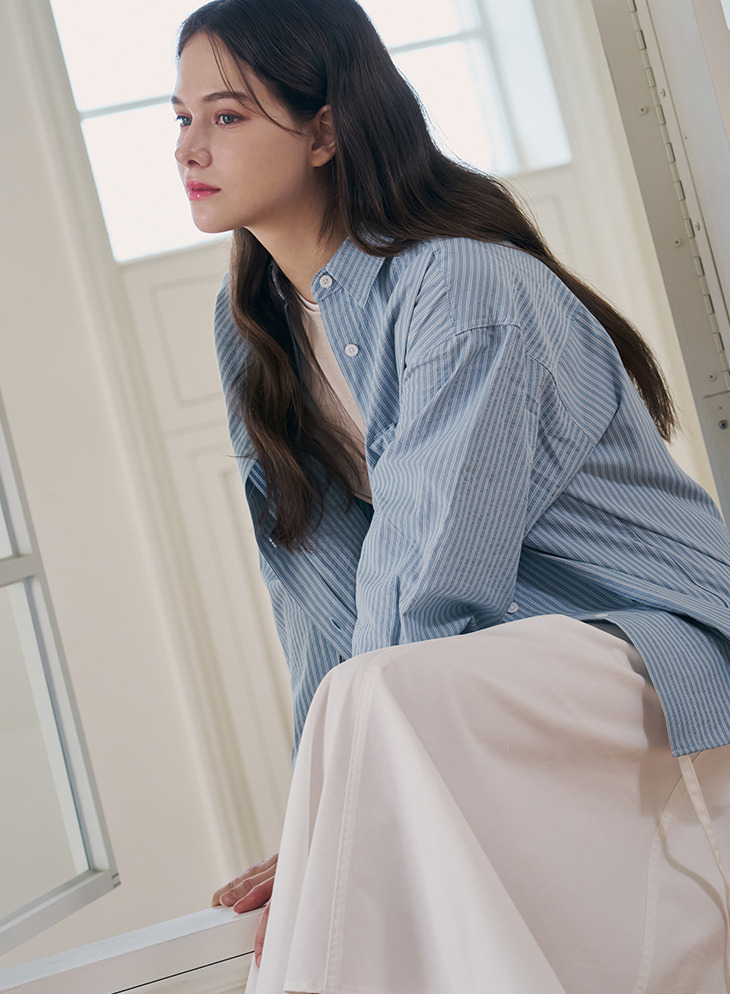 더블 스트라이프 셔츠 [2COLORS] - HAGO(하고)