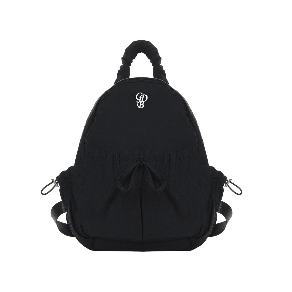 SHIRRING BACK PACK [BLACK] - 하고(HAGO)