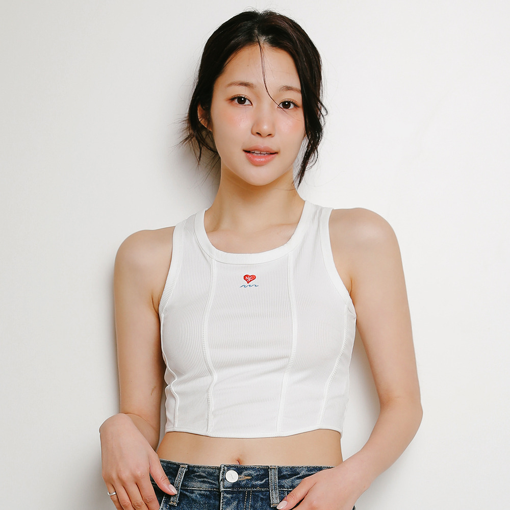 Hearts Corset Sleeveless (White) - HAGO(하고)
