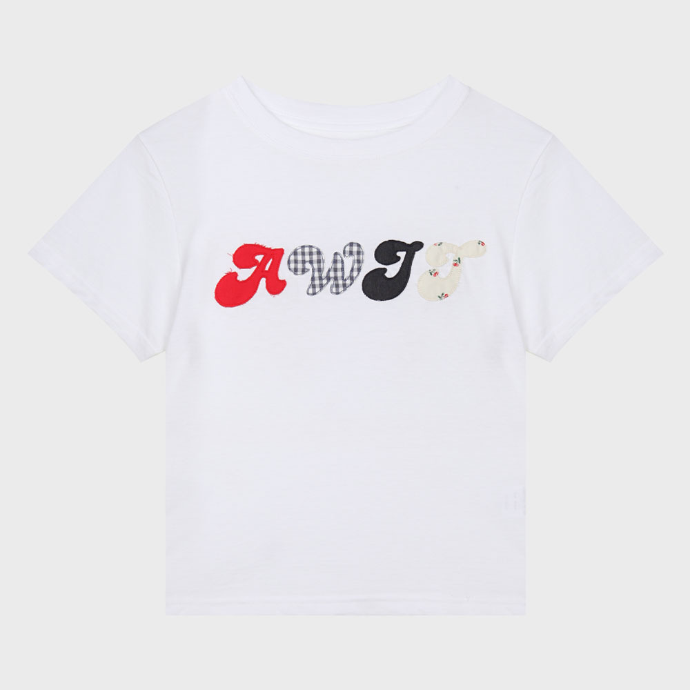 AWIT PATCH LOGO T-SHIRT-WHITE - 하고