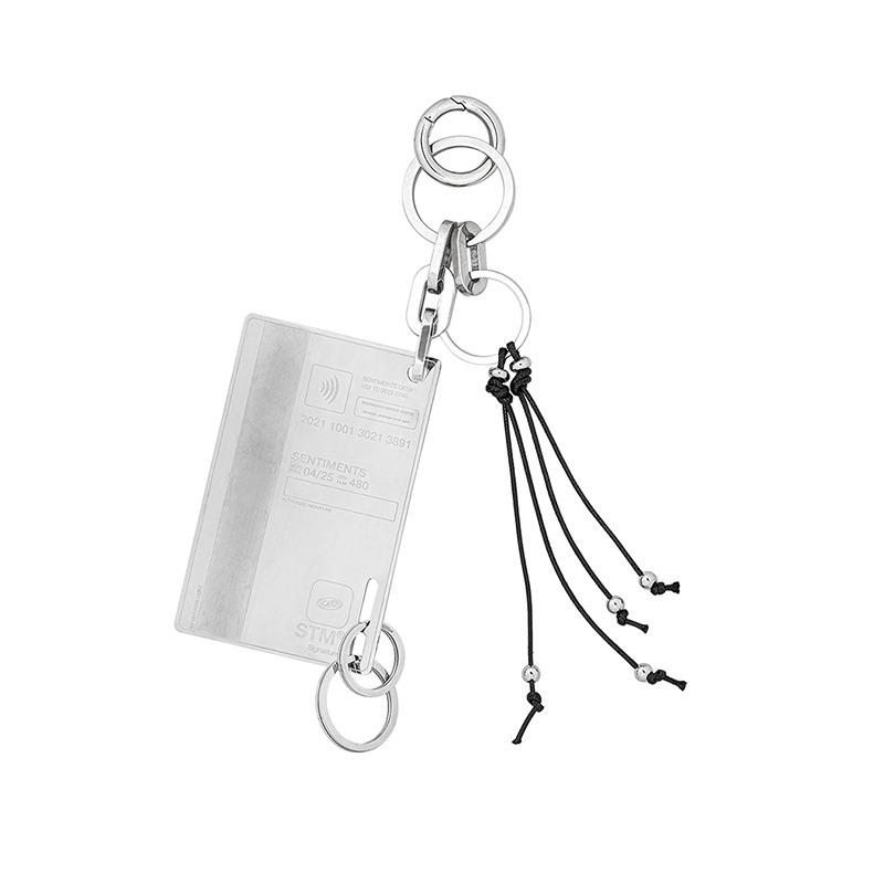 NO.526 [SILVER] STM SILVER CARD KEY RING - HAGO(하고)