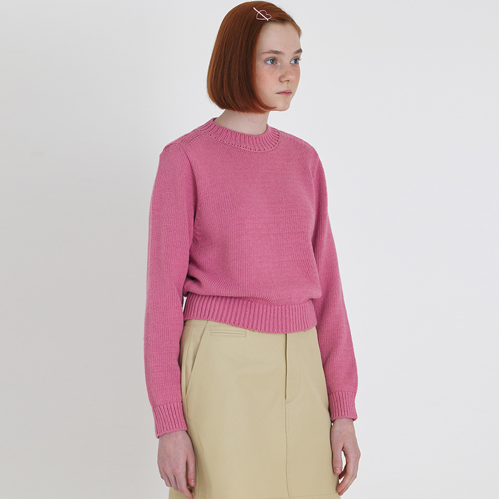[세레모니룩]Jane Cotton Knit Pullover - Pink - HAGO(하고)