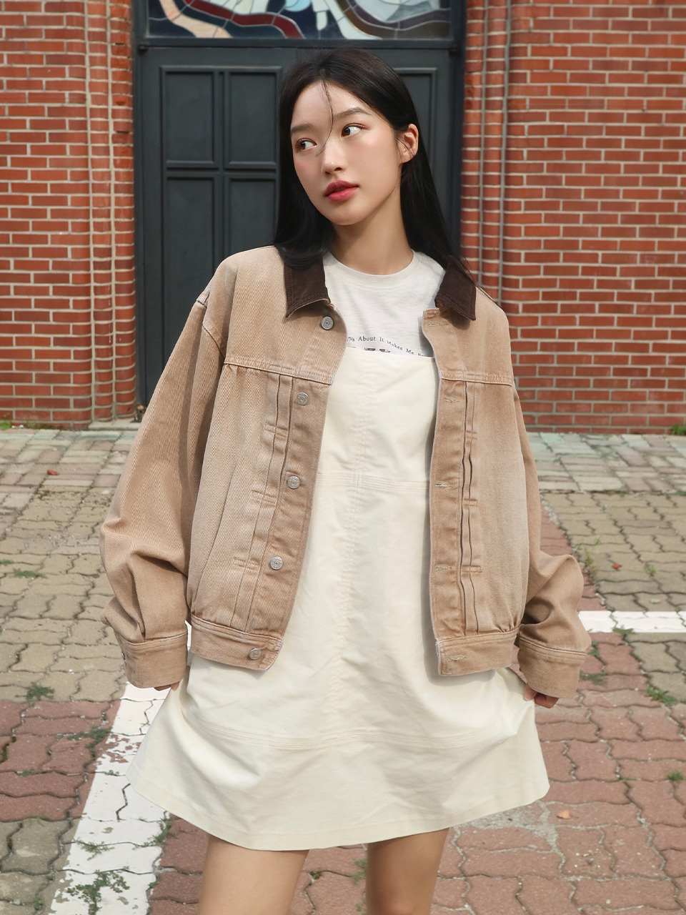 Washed Denim Jacket VC2478JK704M - HAGO(하고)