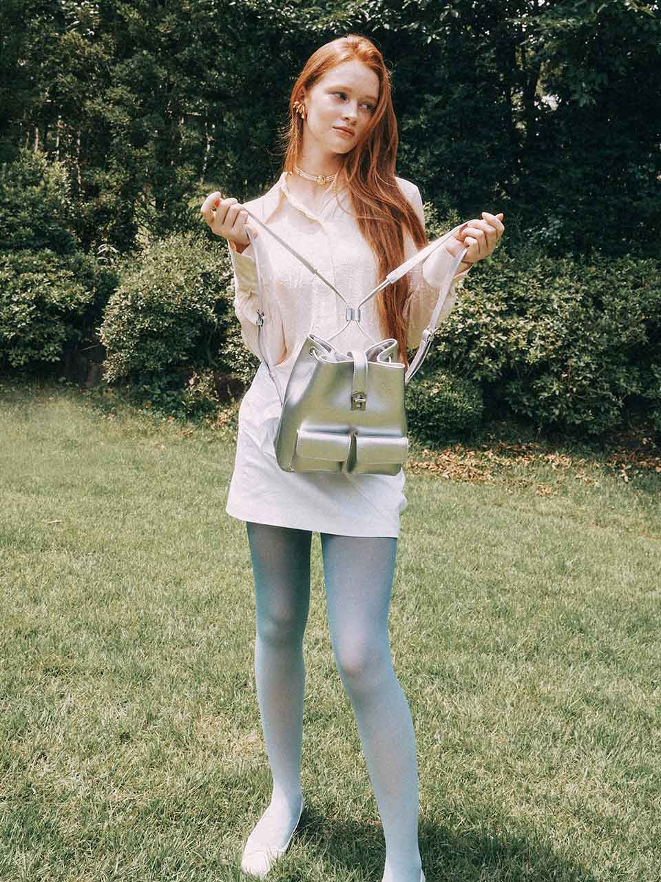 ZEPHYR BAG_ SILVER - HAGO(하고)