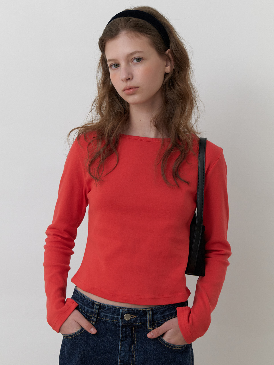 A BASIC BOAT NECK T [4color] - 하고(HAGO)