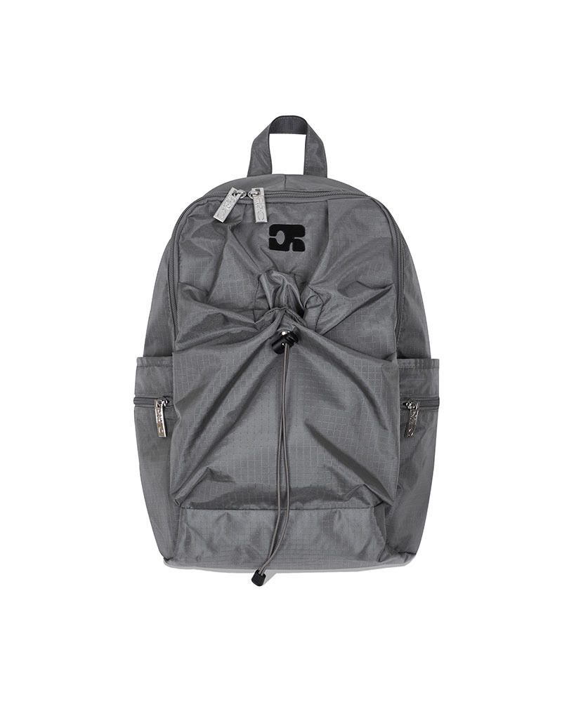 [나나 착용] CENTAUR NYLON STRING BACKPACK_GREY - 하고(HAGO)