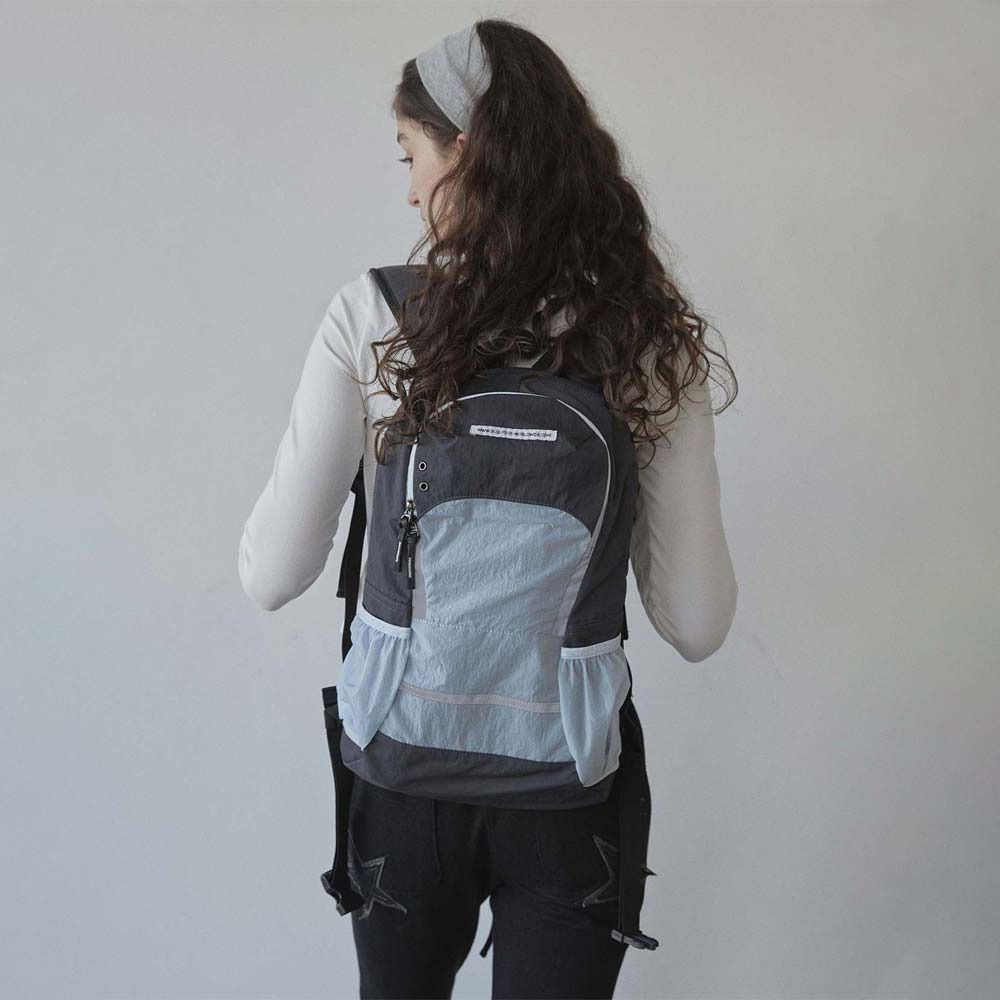 Geek Slouchy Backpack Gray - HAGO(하고)