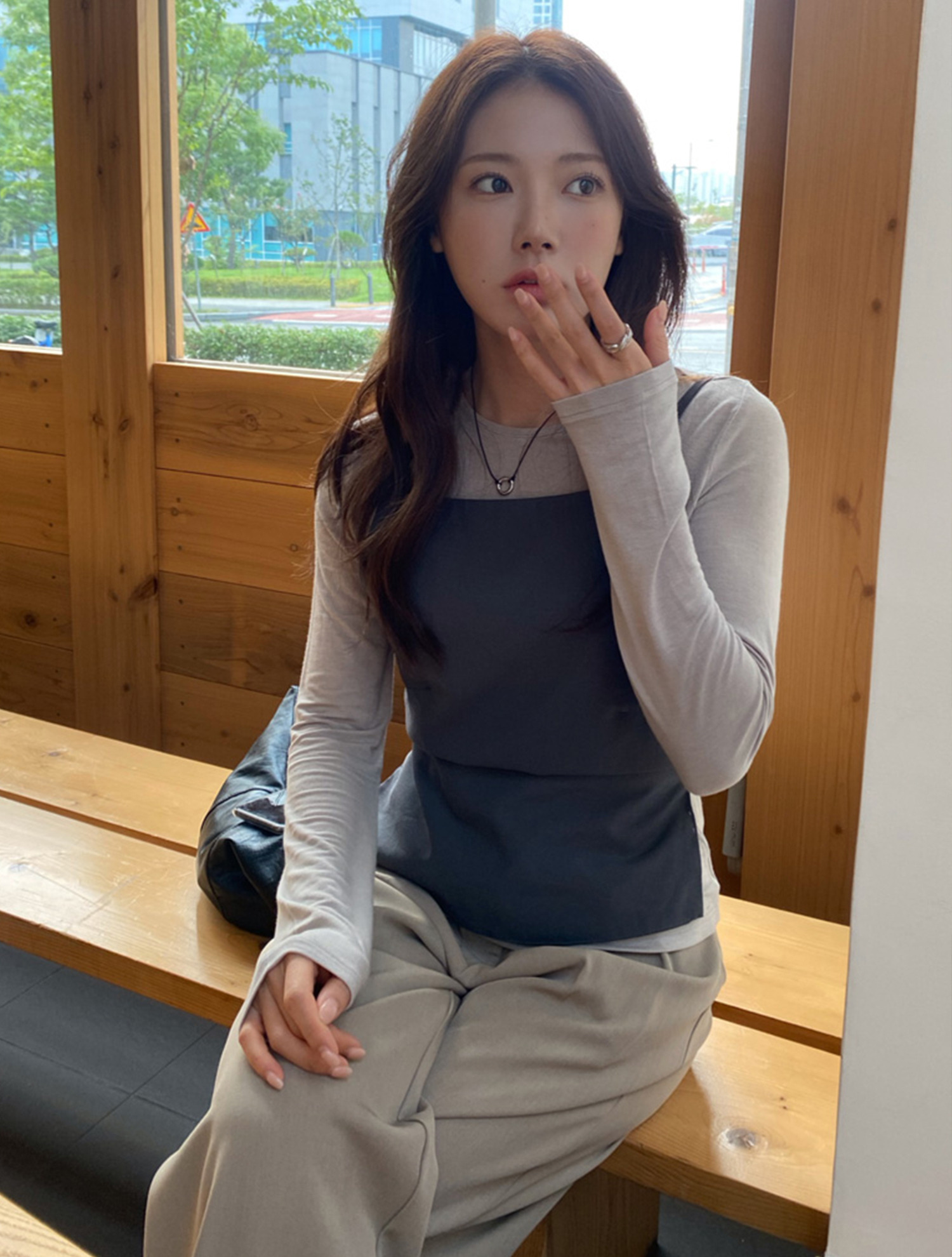 [TWEE] [정향'pick] 앨번 티셔츠&슬리브리스 세트 - 하고(HAGO)