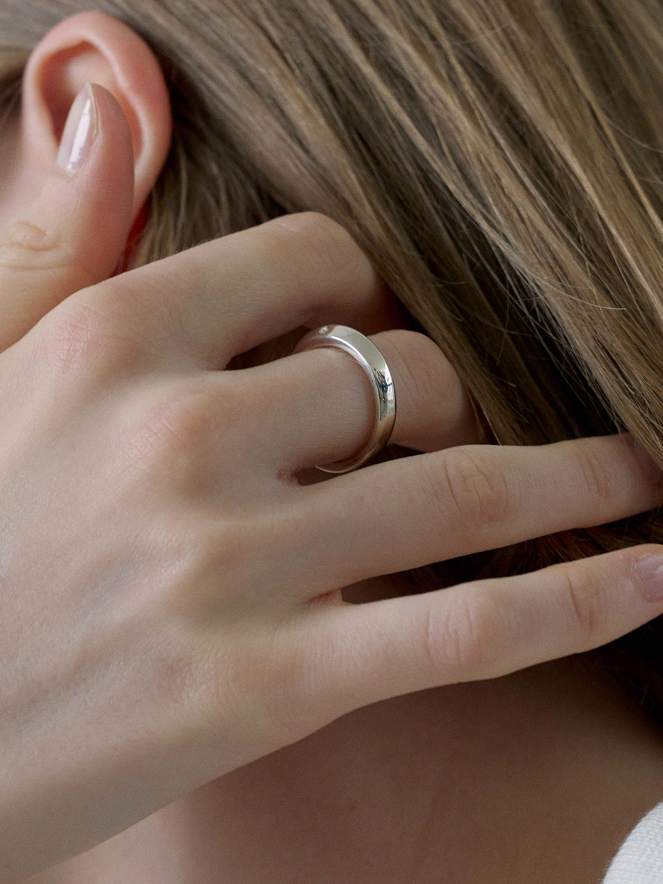 [VEI] 925silver SPLIT VOLUME RING - 하고(HAGO)