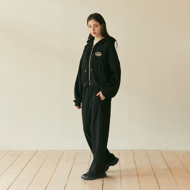 EASY SWEAT PANTS_BLACK - 하고(HAGO)