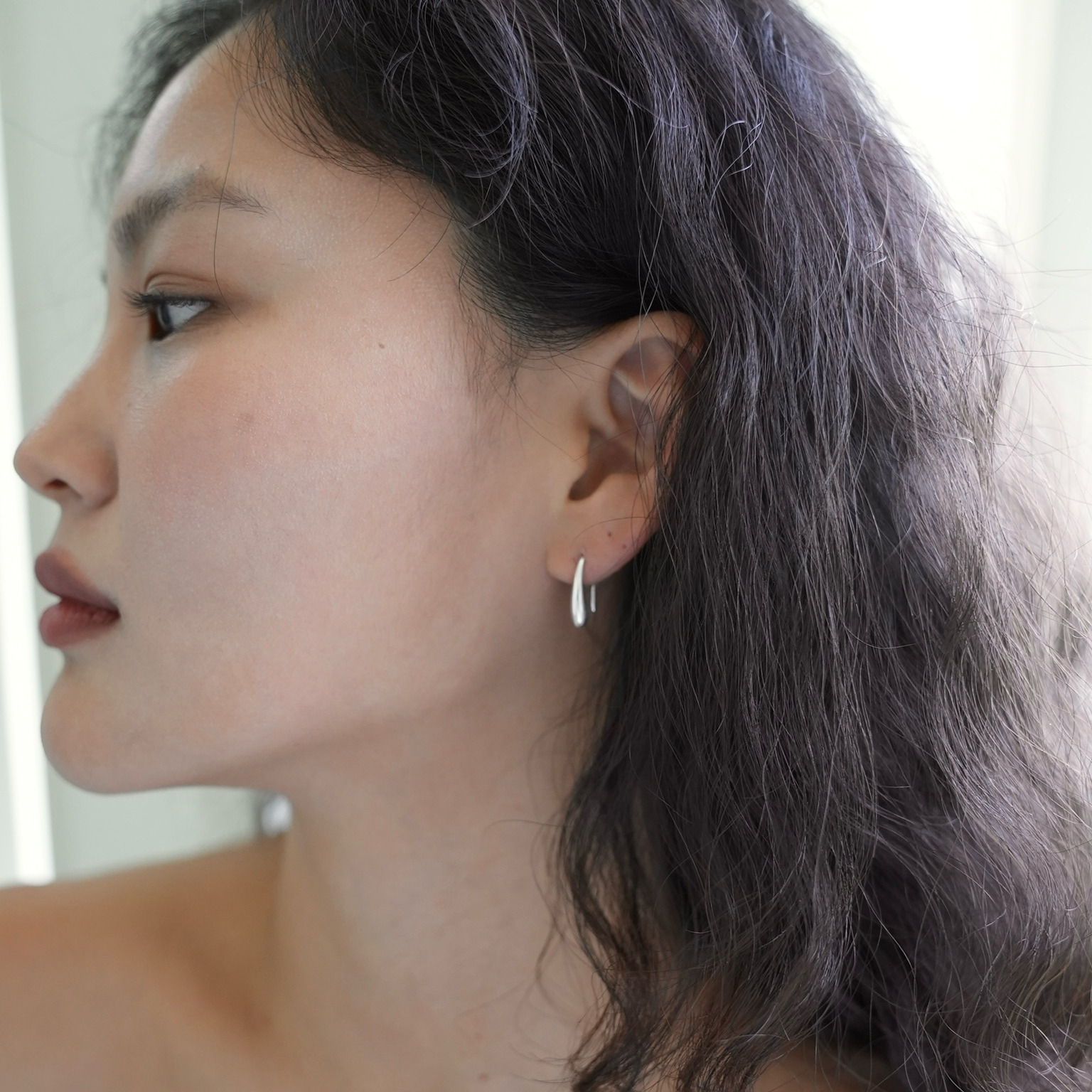 [925 Silver] AquaDrop Earrings - 하고(HAGO)