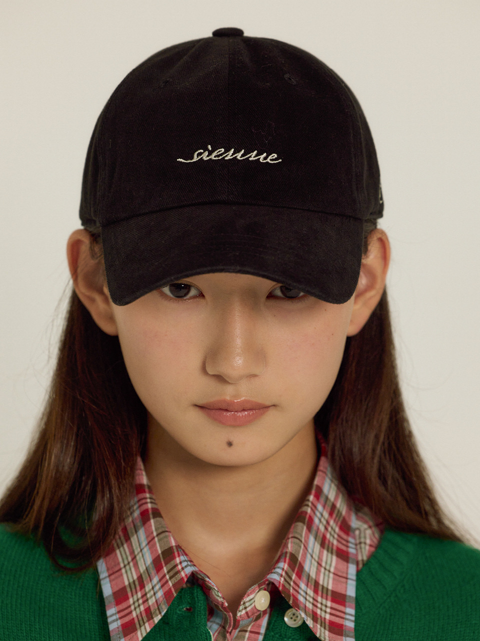 Sienne Ball Cap (Black) - 하고(HAGO)