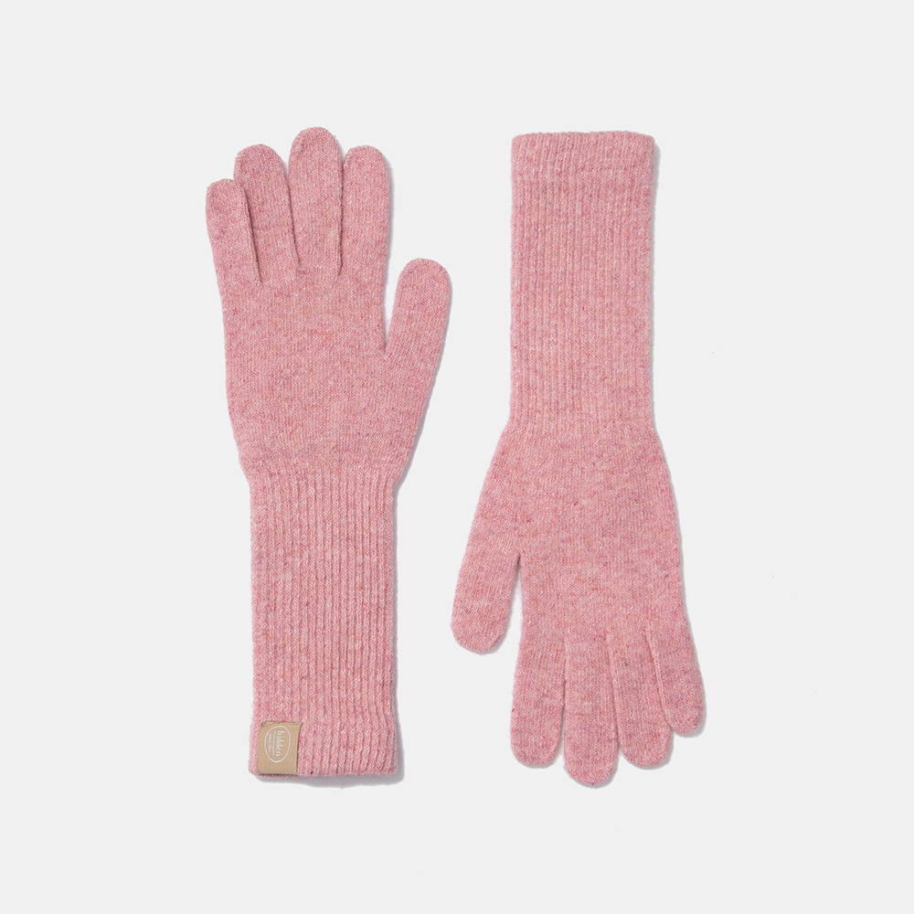 basic long wool gloves (G003_light pink) - HAGO(하고)